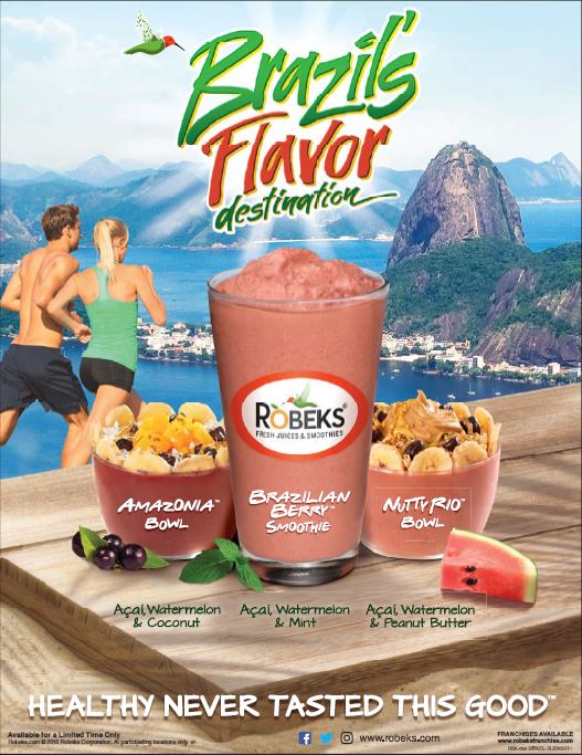 Robeks new Acai Smoothies, Bowls inspired by the Rio, Brazil- September ...
